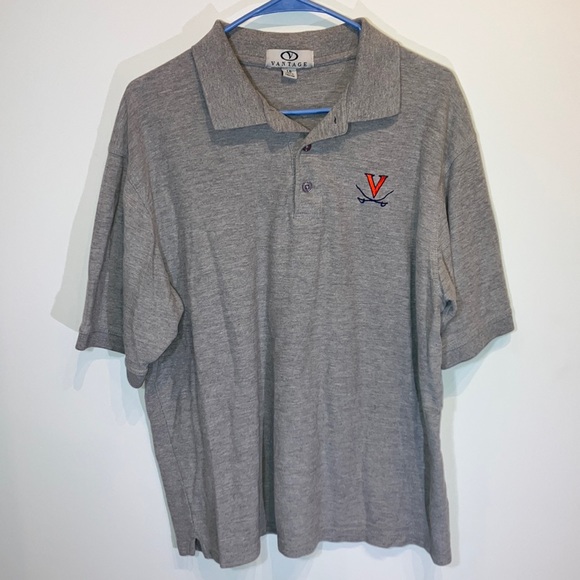 Vantage | Shirts | University Of Virginia Polo Sz Lg | Poshmark